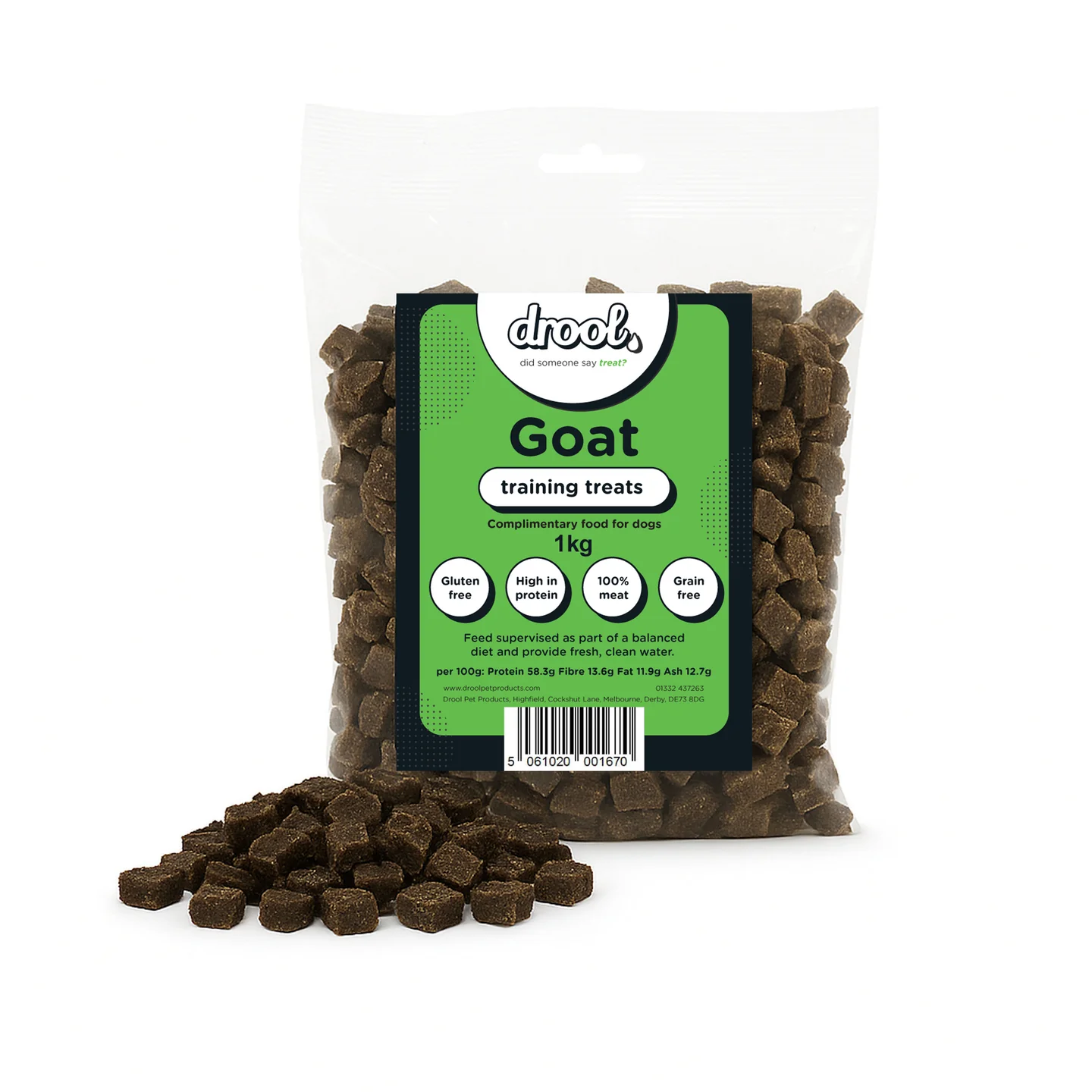 Drool - Pure Goat Training Treats 150g - Raw Feeders